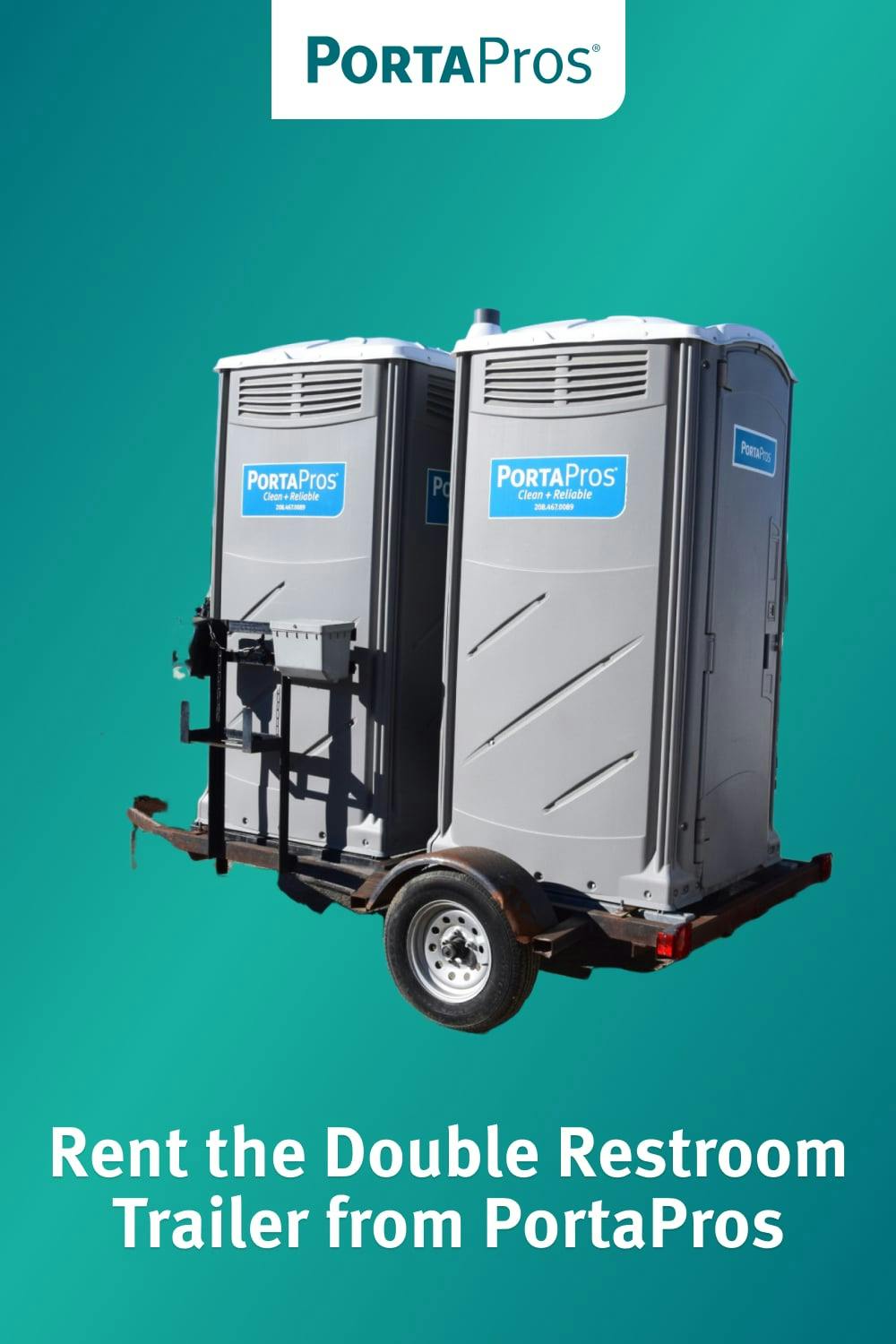 Rent Double Restroom Trailer | PortaPros